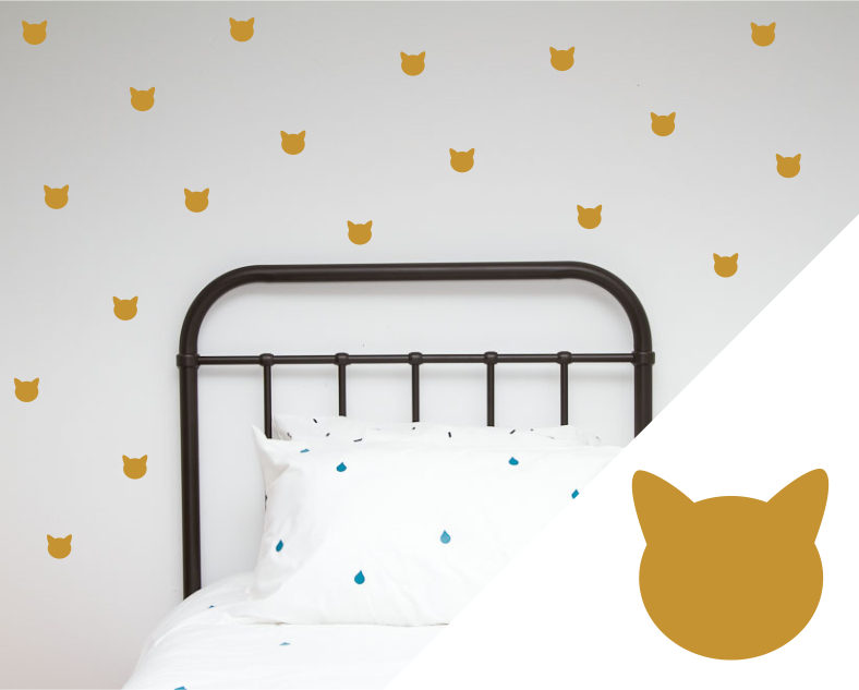 Cats Wall Stickers – One Hundred Percent Heart